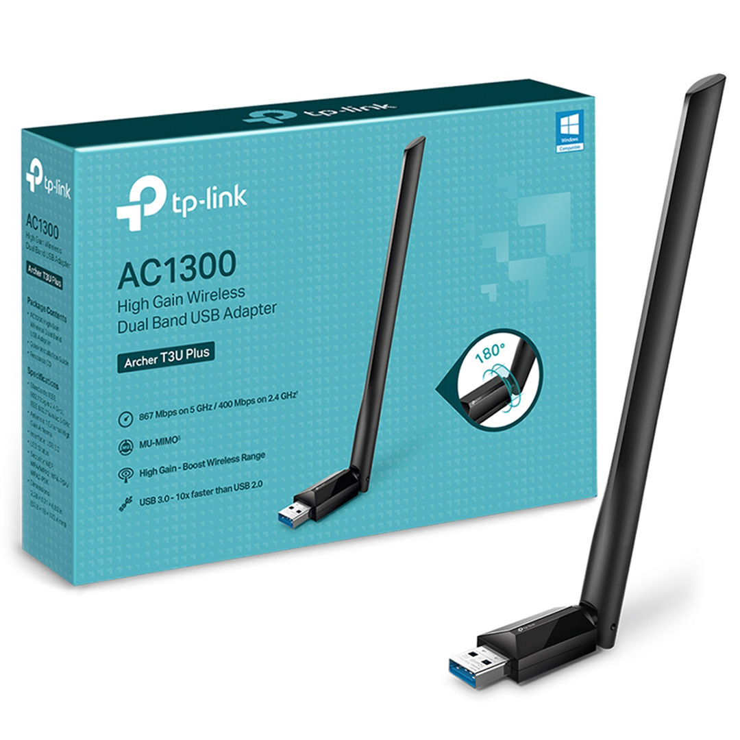 TP-LINK ARCHER T3U PLUS AC1300 1300MBPS DUAL BAND USB WIRELESS ADAPTÖR ...