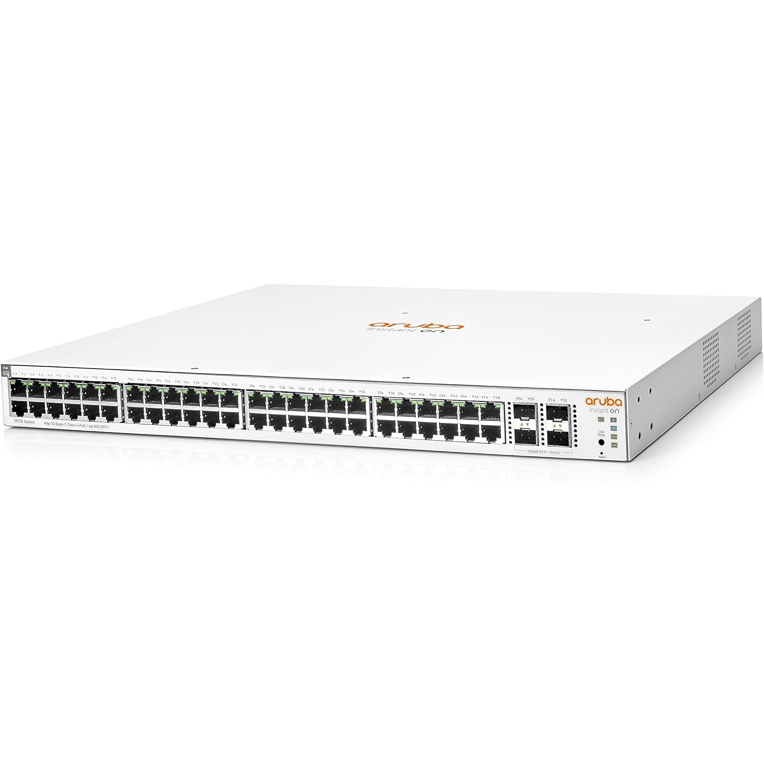 HP ARUBA 1930-48G JL686B 48 PORT 10/100/1000 48 PORT POE 370W RACK ...